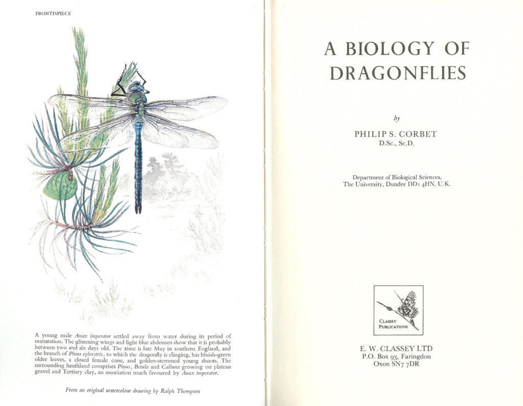 A Biology of Dragonflies by Philip S Corbet - British Dragonfly Society