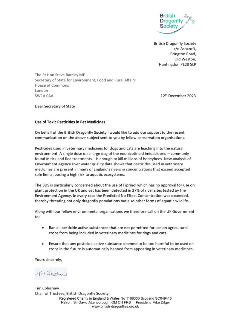 BDS supports call for ban of the use of harmful pesticides in pet ...